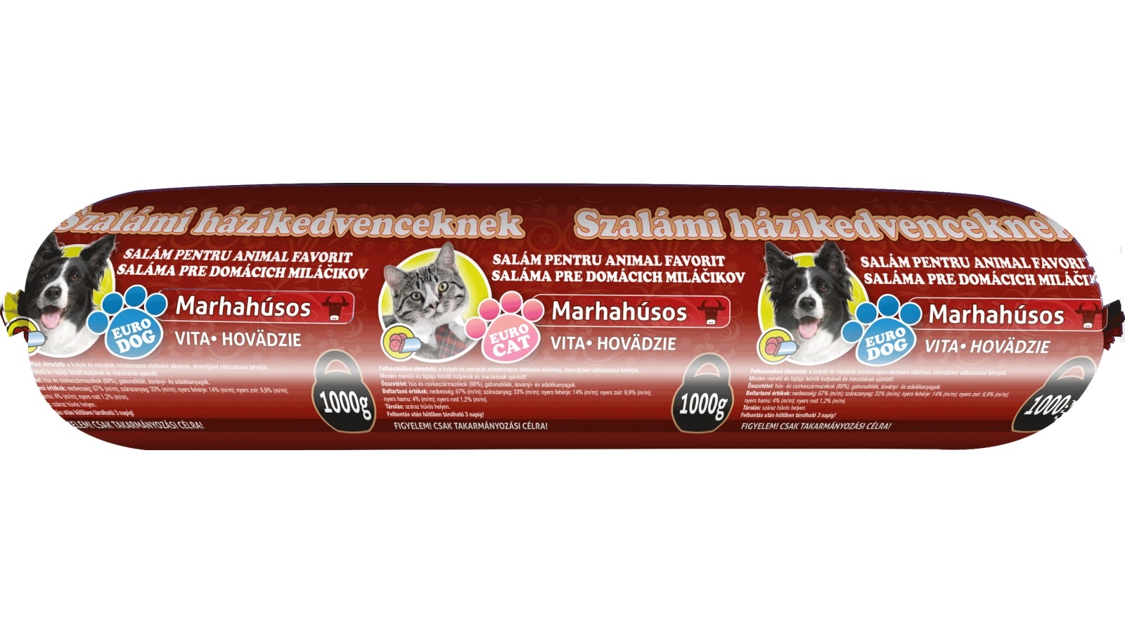 EURO DOG Govedina za pse i mačke 1kg - Cenoteka