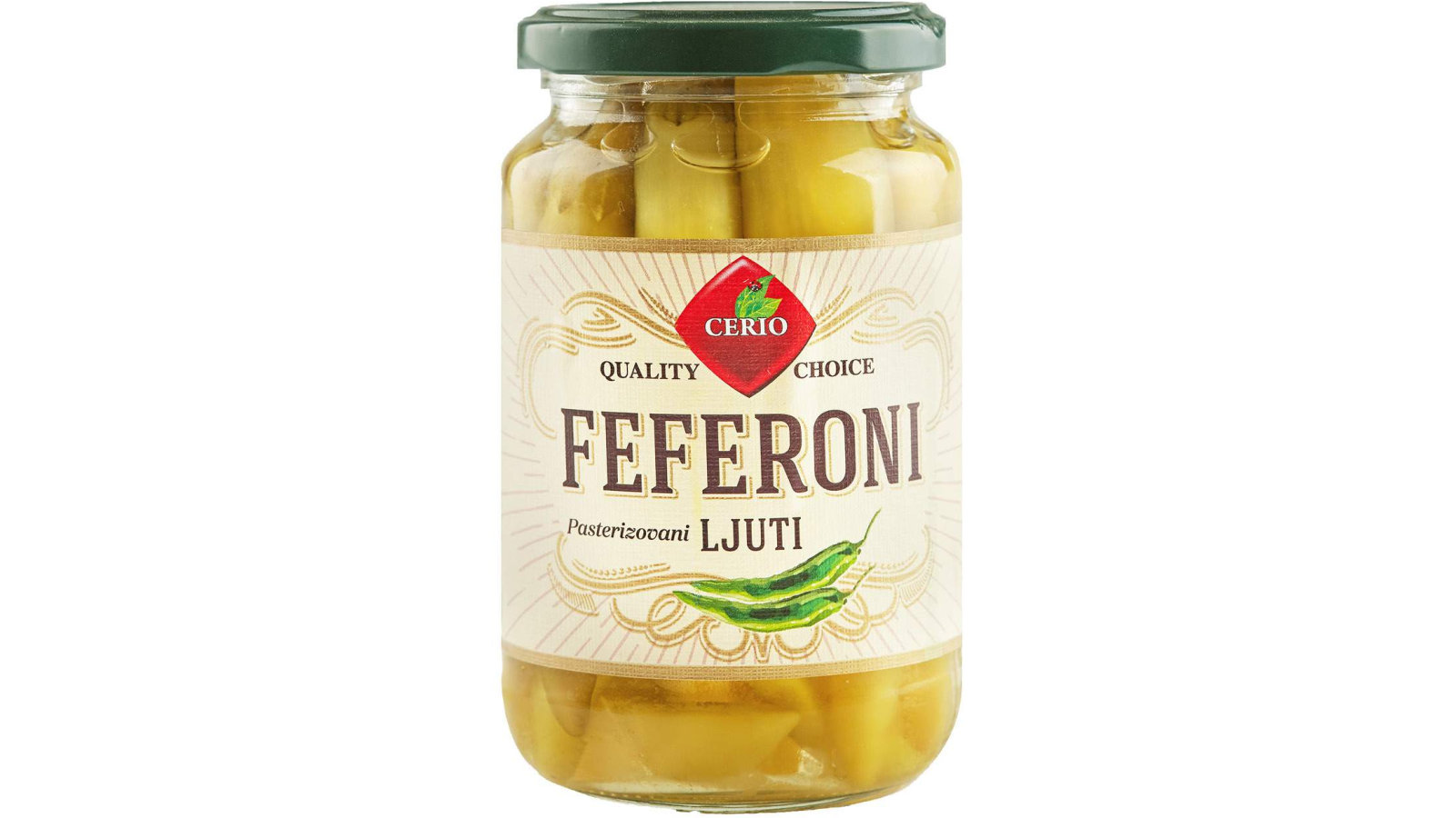 Feferoni CERIO ljuti 320g - Cenoteka