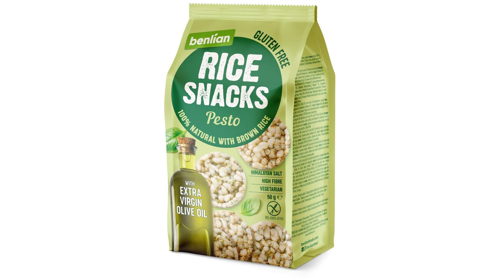 Galete BENLIAN rice snacks pesto 50g - Cenoteka