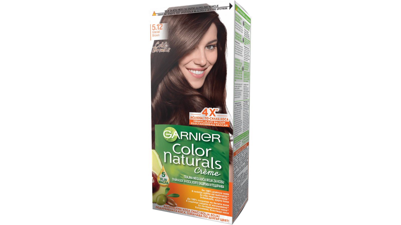 GARNIER Color Naturals farba za kosu 5.12 glacial brown - Cenoteka