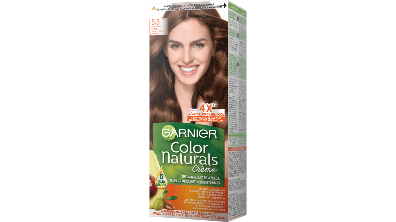 GARNIER Color Naturals farba za kosu 5.3 gold light brown - Cenoteka