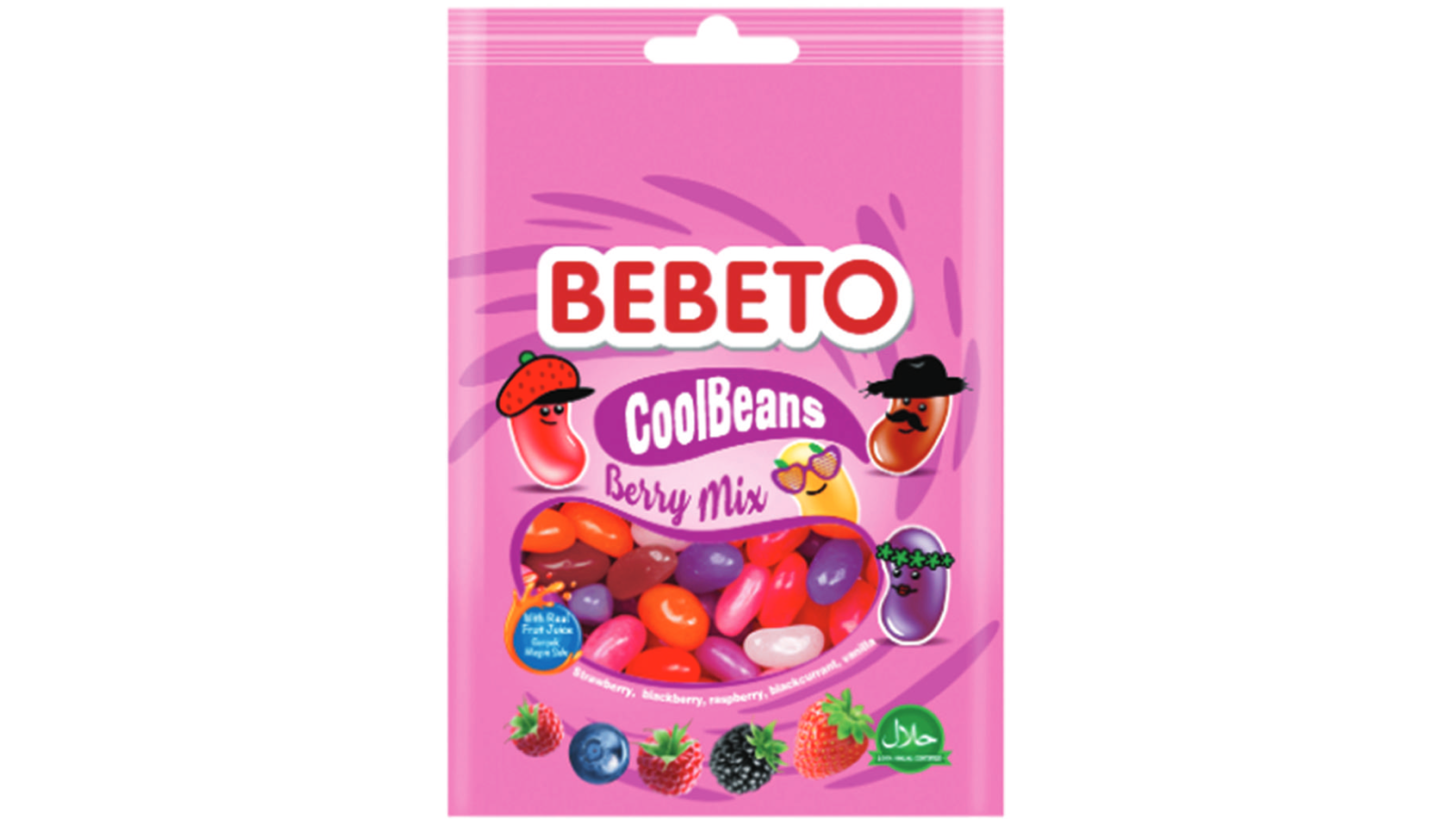 Gumene bombone BEBETO cool beans berry mix 60g - Cene i Akcije