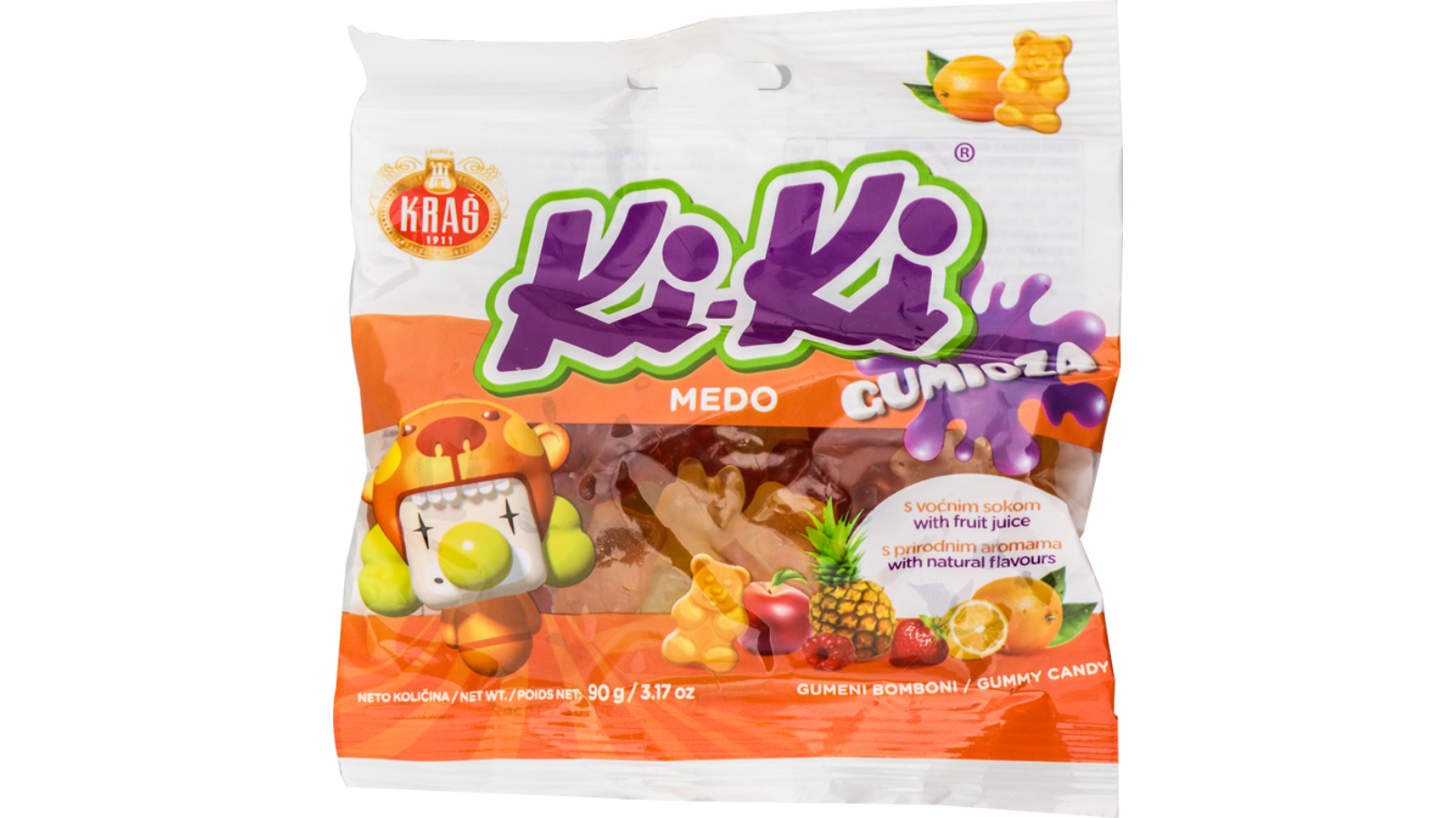 Gumene bombone KRAŠ Kiki meda 90g - Cenoteka