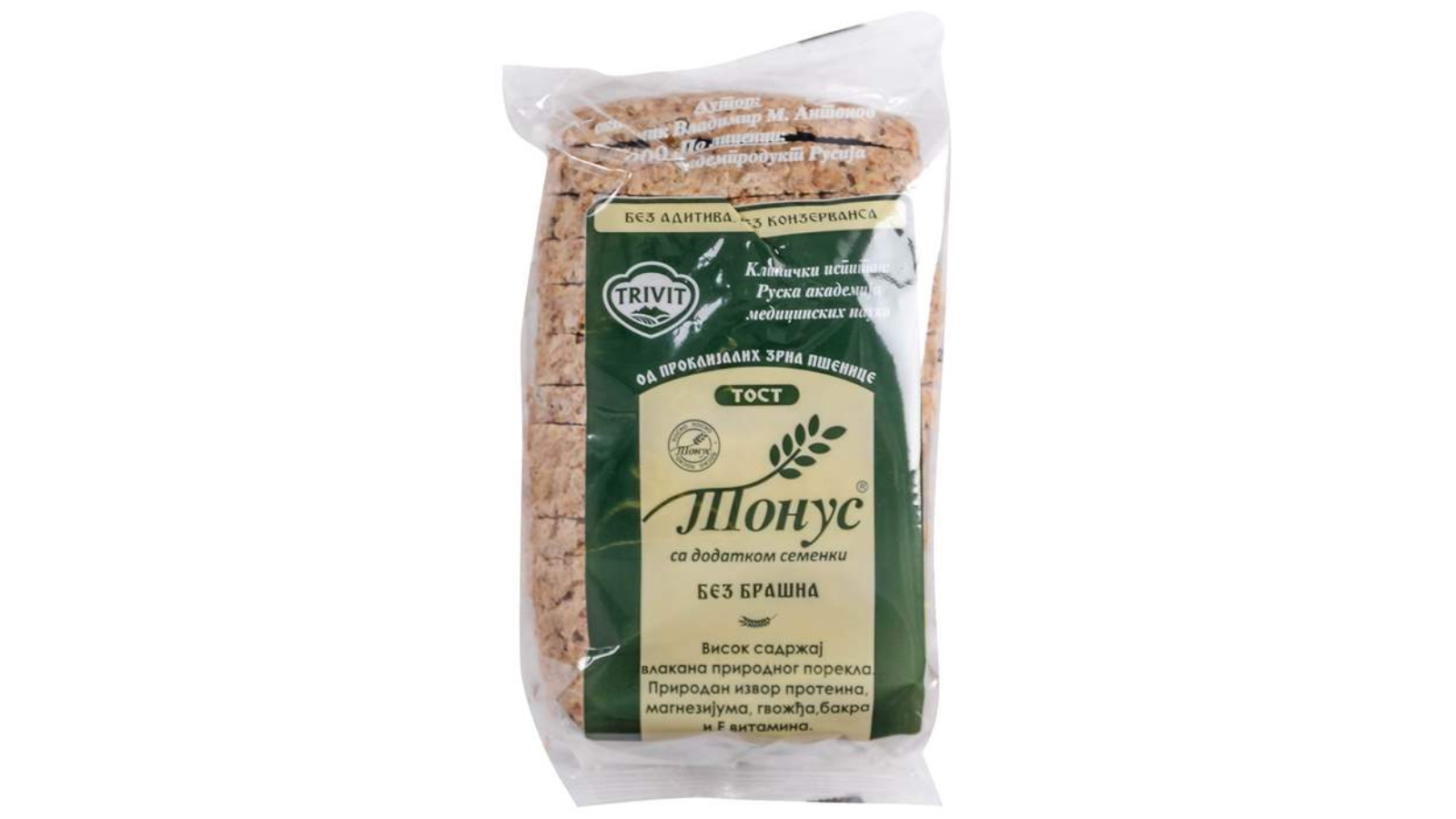 Hleb TONUS obogaćen semenkama 300g - Cenoteka