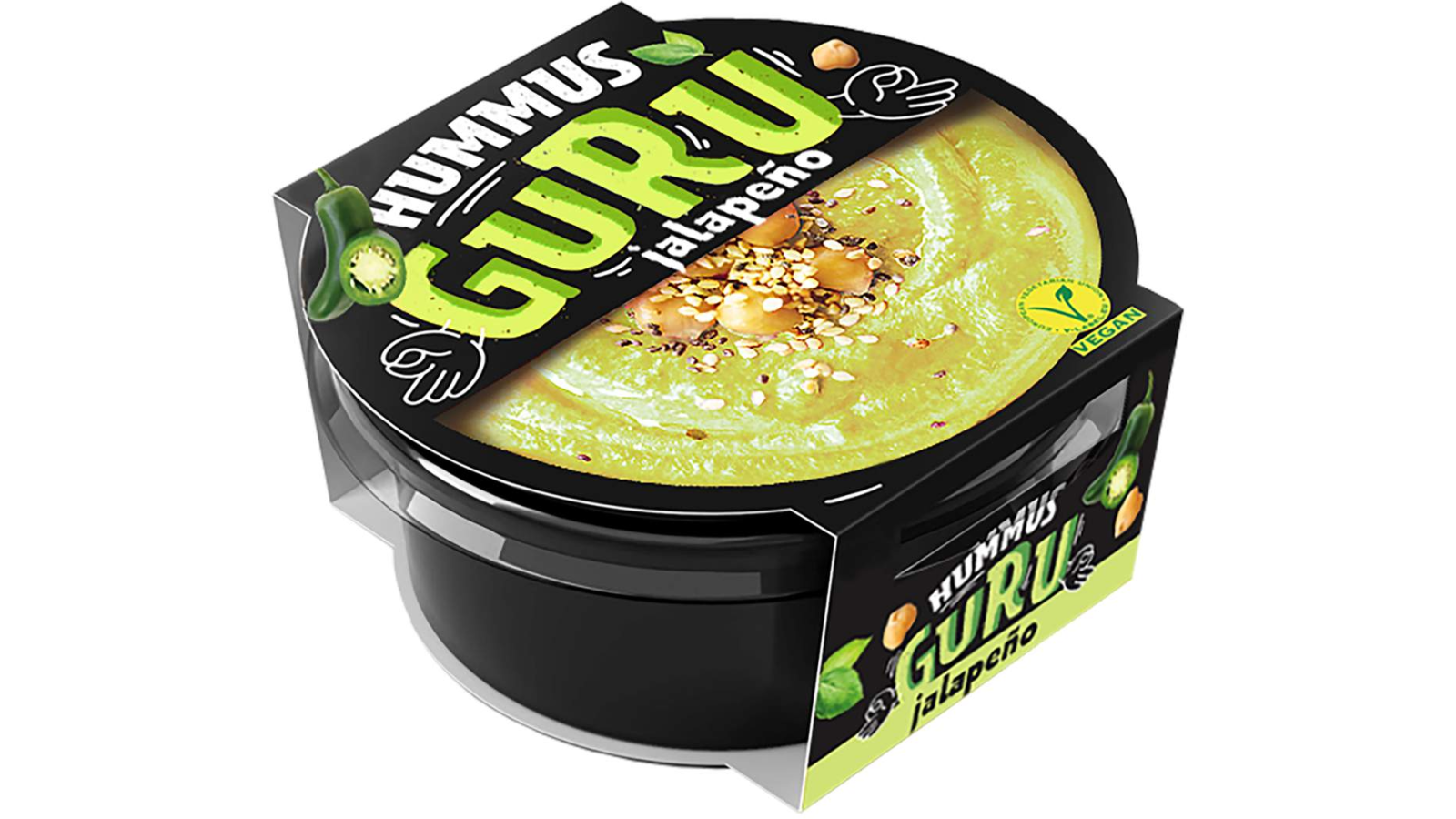Hummus jalapeno GURU 180g - Cenoteka