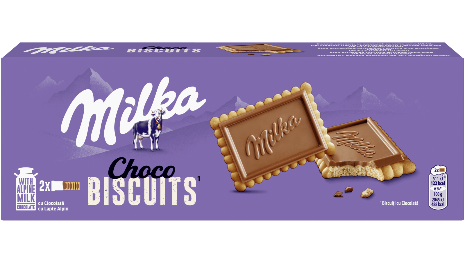 Keks MILKA choco biscuits 150g - Cenoteka