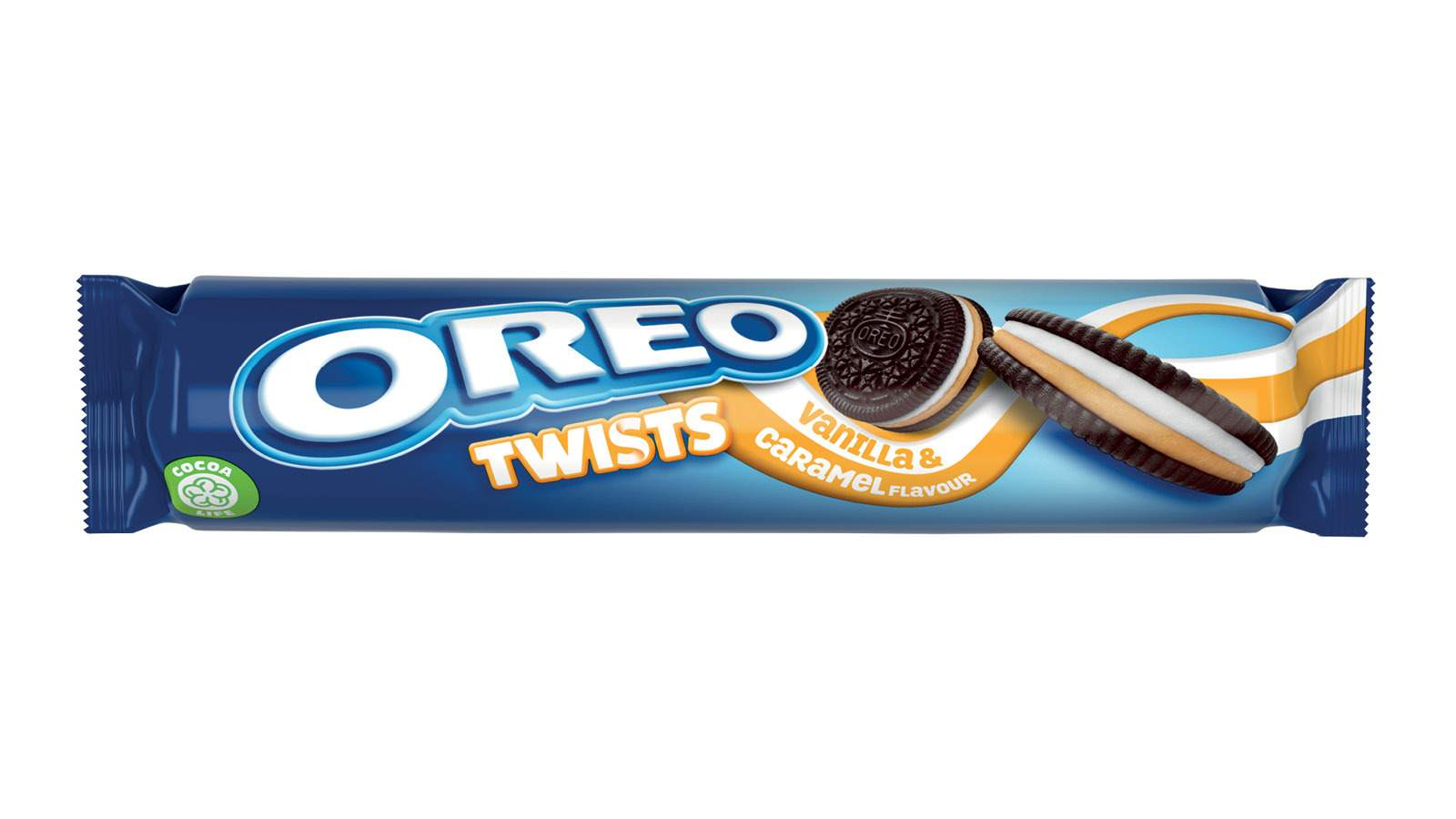 Keks OREO twists vanilla & caramel 157g - Cenoteka