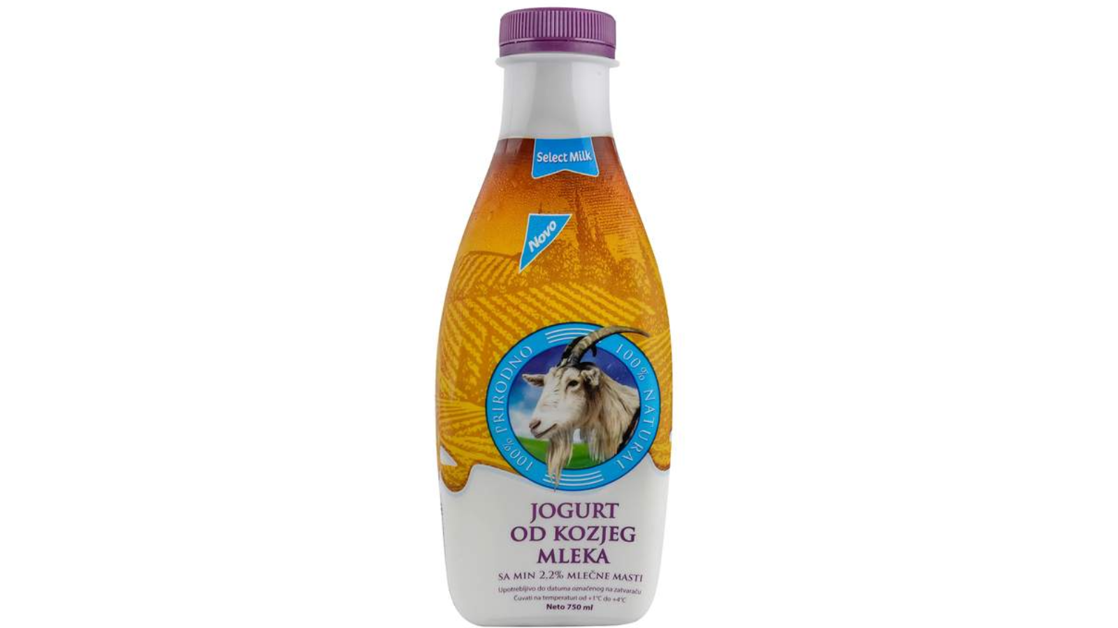 Koziji jogurt SELECT MILK 2,2%MM 750ML - Cenoteka