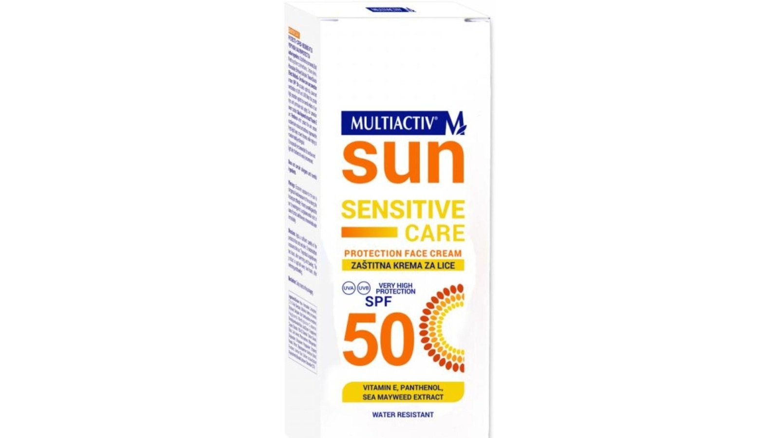 Krema za sunčanje MULTIACTIV Sensitive spf50 50ml - Cenoteka