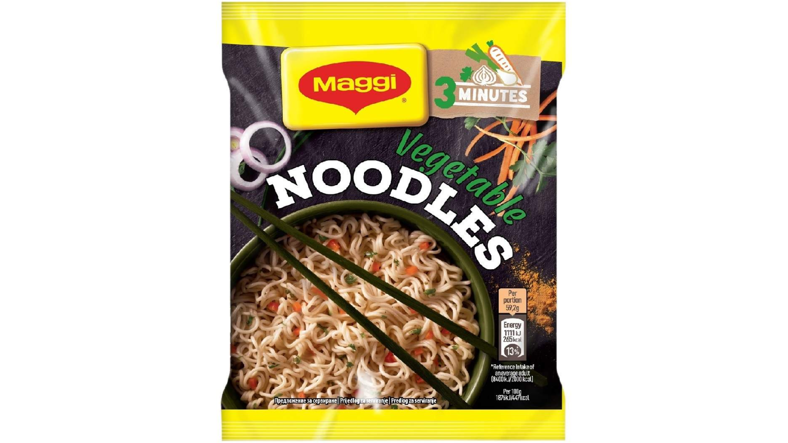 Nudle MAGGI povrće mix 59,2g - Cenoteka