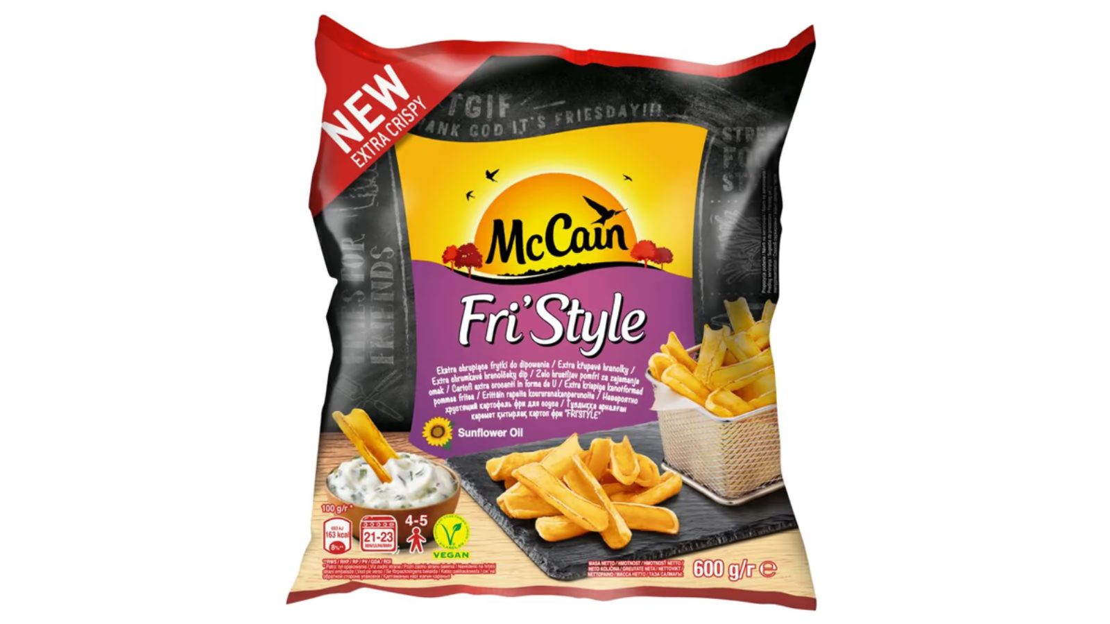 McCAIN pomfrit freestyle dippers 600g - Cenoteka