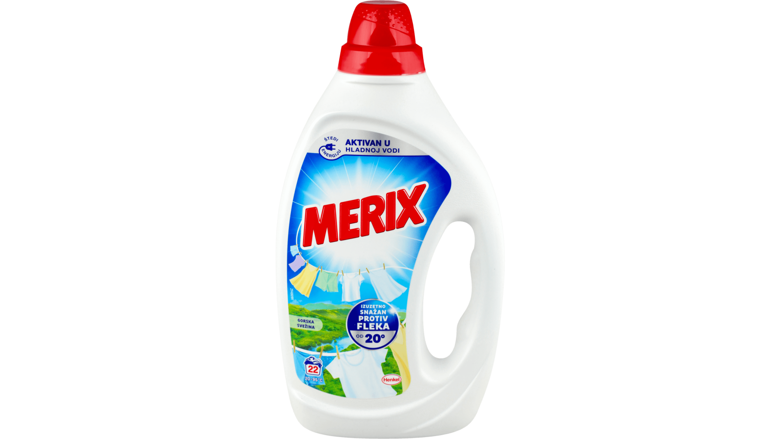 MERIX gorska svežina 22 pranja (990ml) - Cenoteka