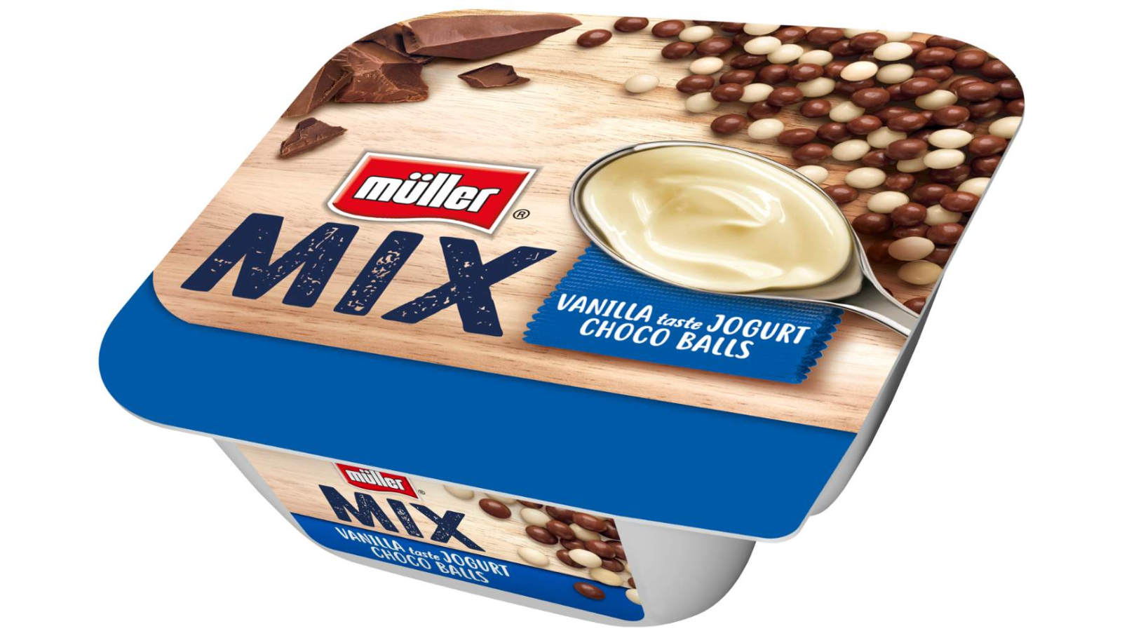MULLER jogurt mix čokoladne kuglice 130g - Cenoteka