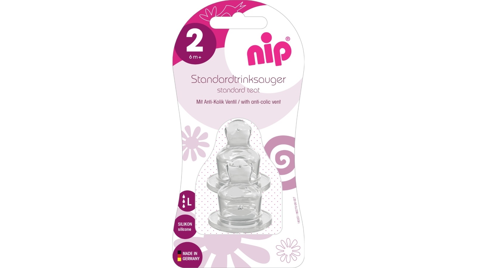 NIP silikonska cucla L (6m+) 2kom - Cenoteka