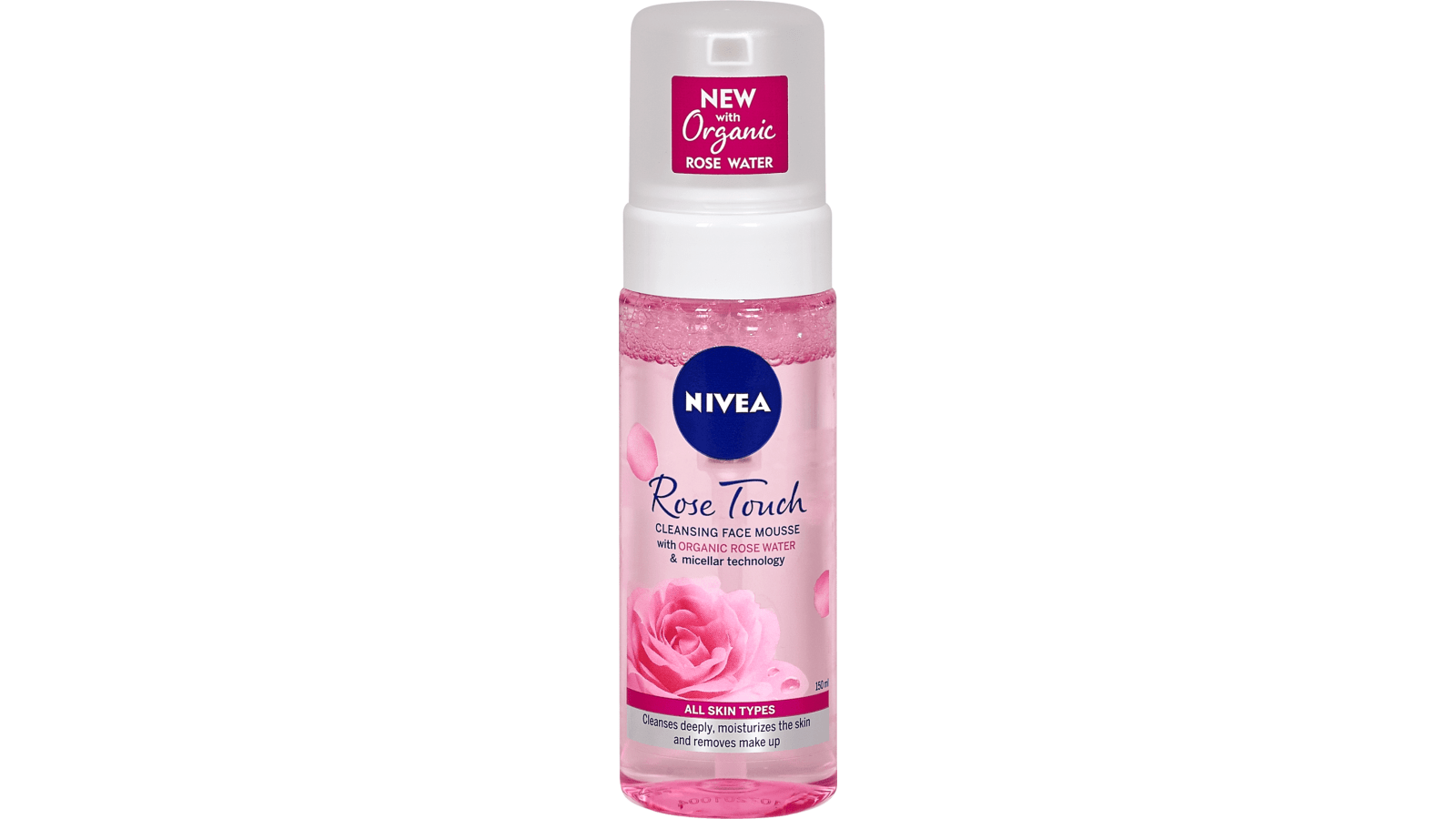 NIVEA Rose Touch pena za čišćenje lica 150ml - Cenoteka