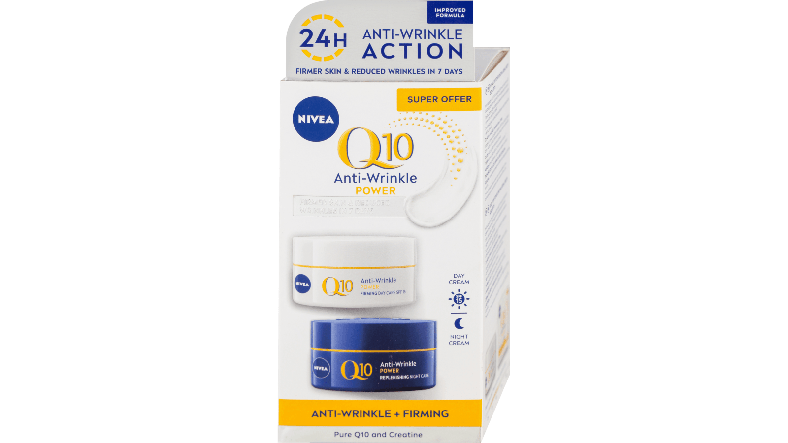 NIVEA krema za lice Duo Q10 (dnevna krema 50ml + noćna krema 50ml) - Cenoteka