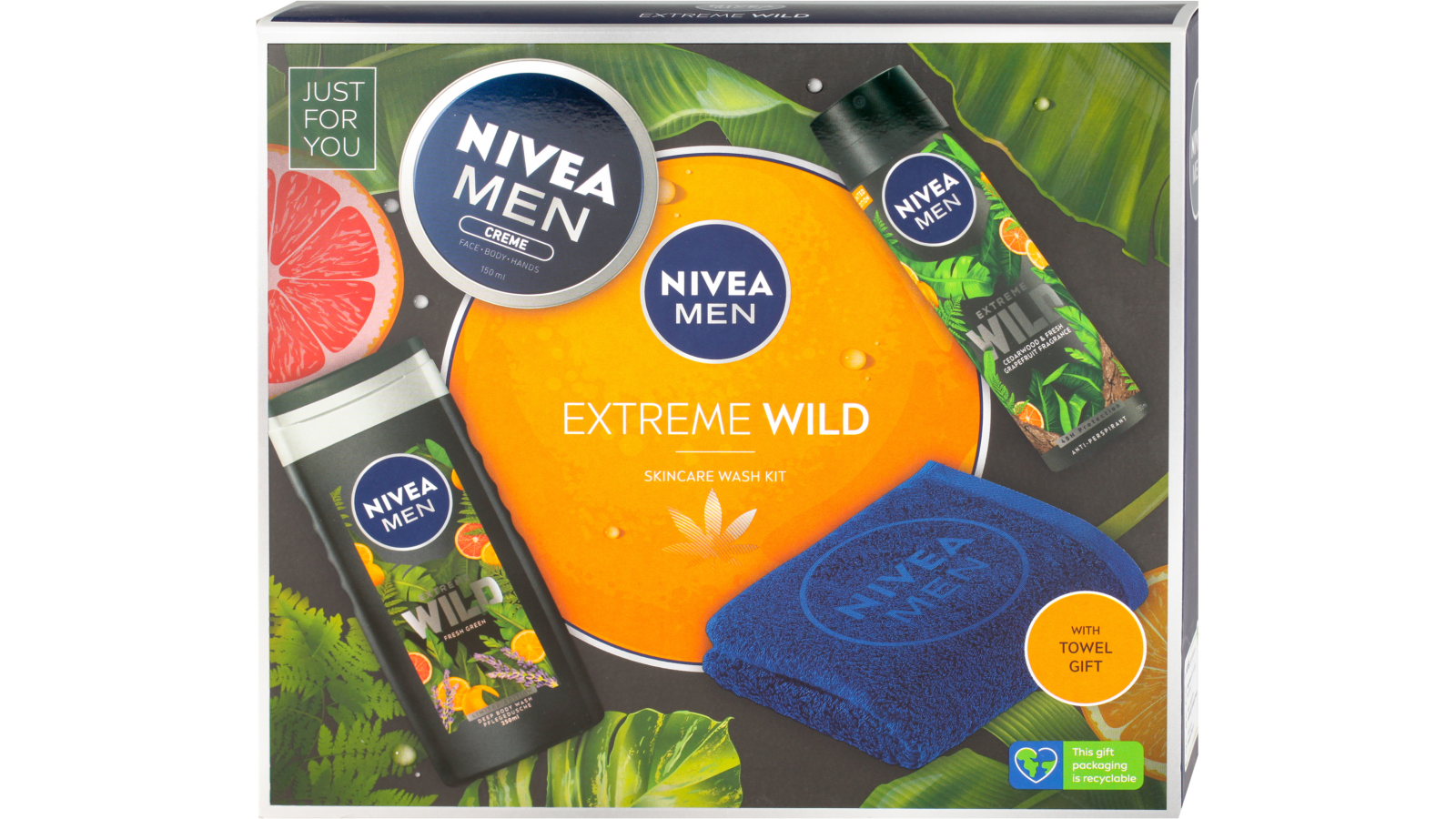 NIVEA set Be Wild (gel za tuširanje, krema i dezodorans) - Cenoteka
