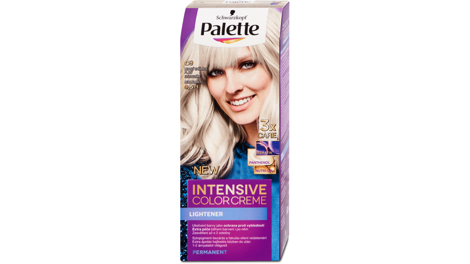 PALETTE Intensive Color farba za kosu 9 5.1 silver blond - Cenoteka