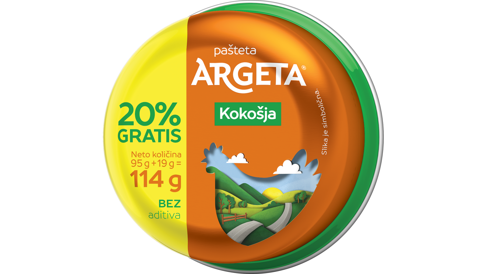 Pašteta ARGETA kokošija 95g + 20% gratis - Cenoteka