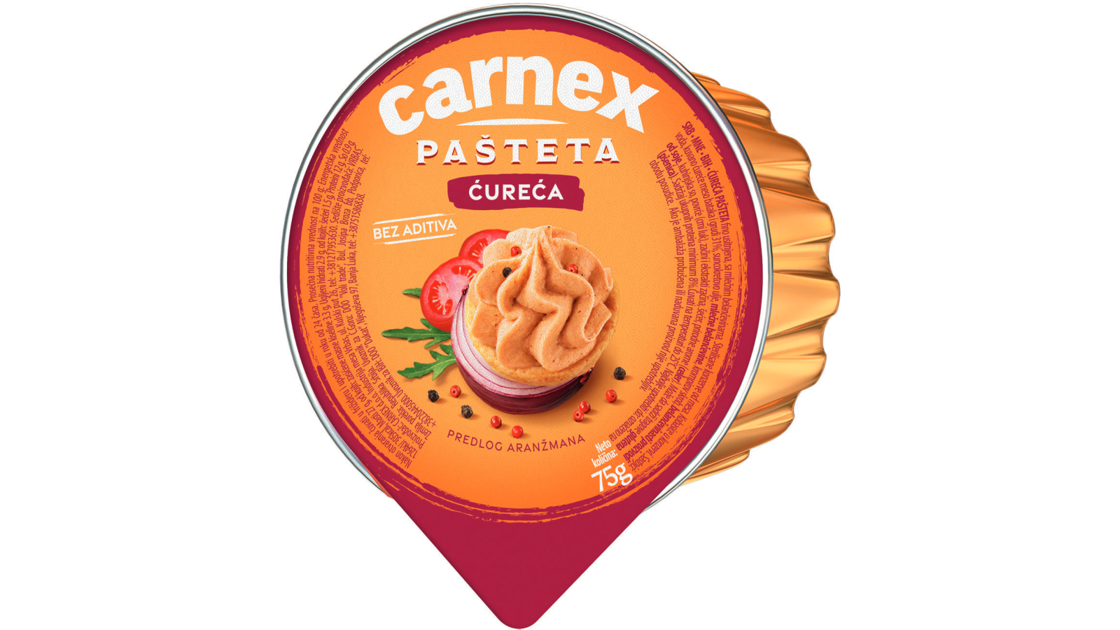 Pašteta ćureća CARNEX 75g - Cenoteka