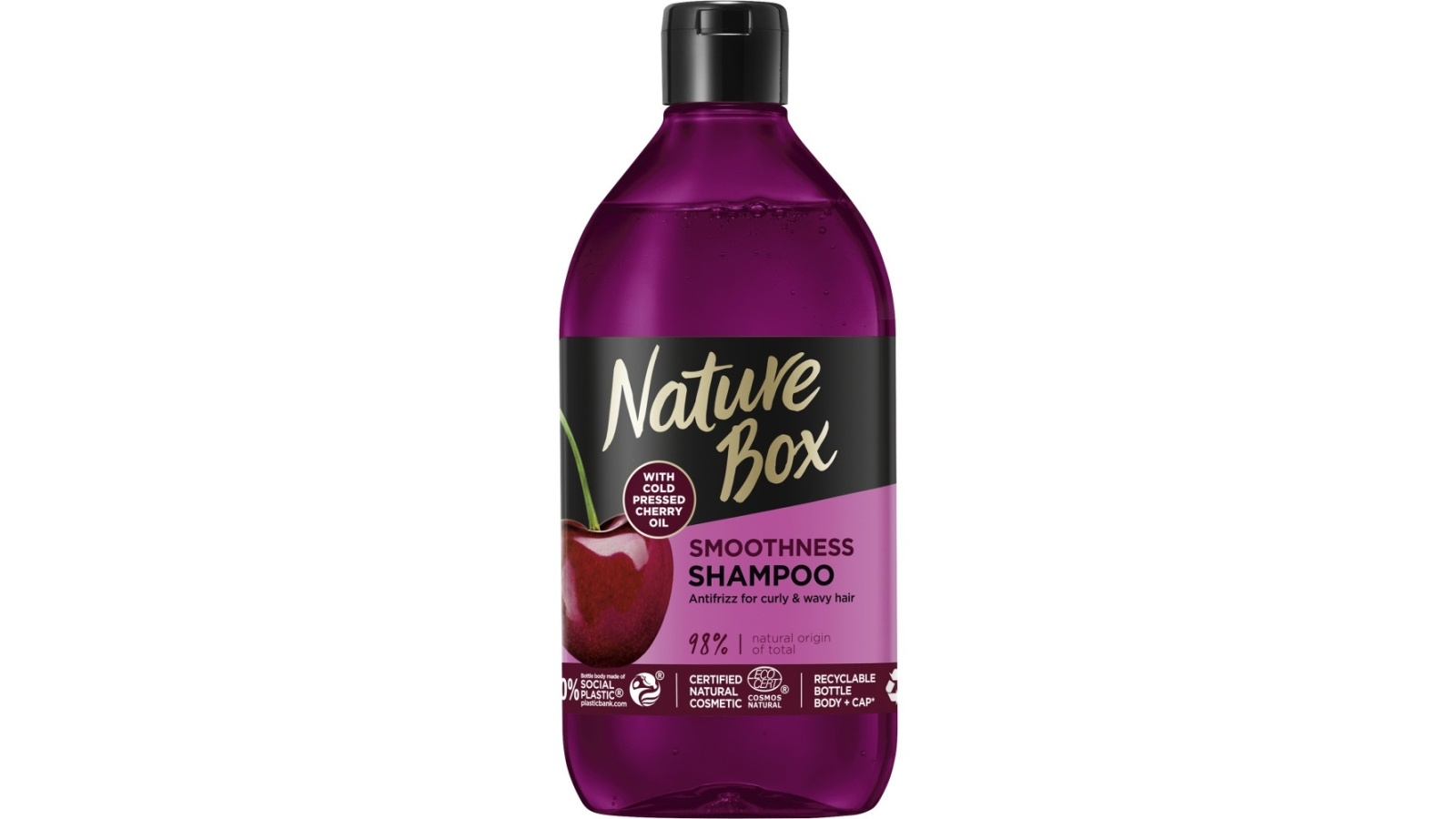 Šampon NATURE BOX cherry 385ml - Cenoteka