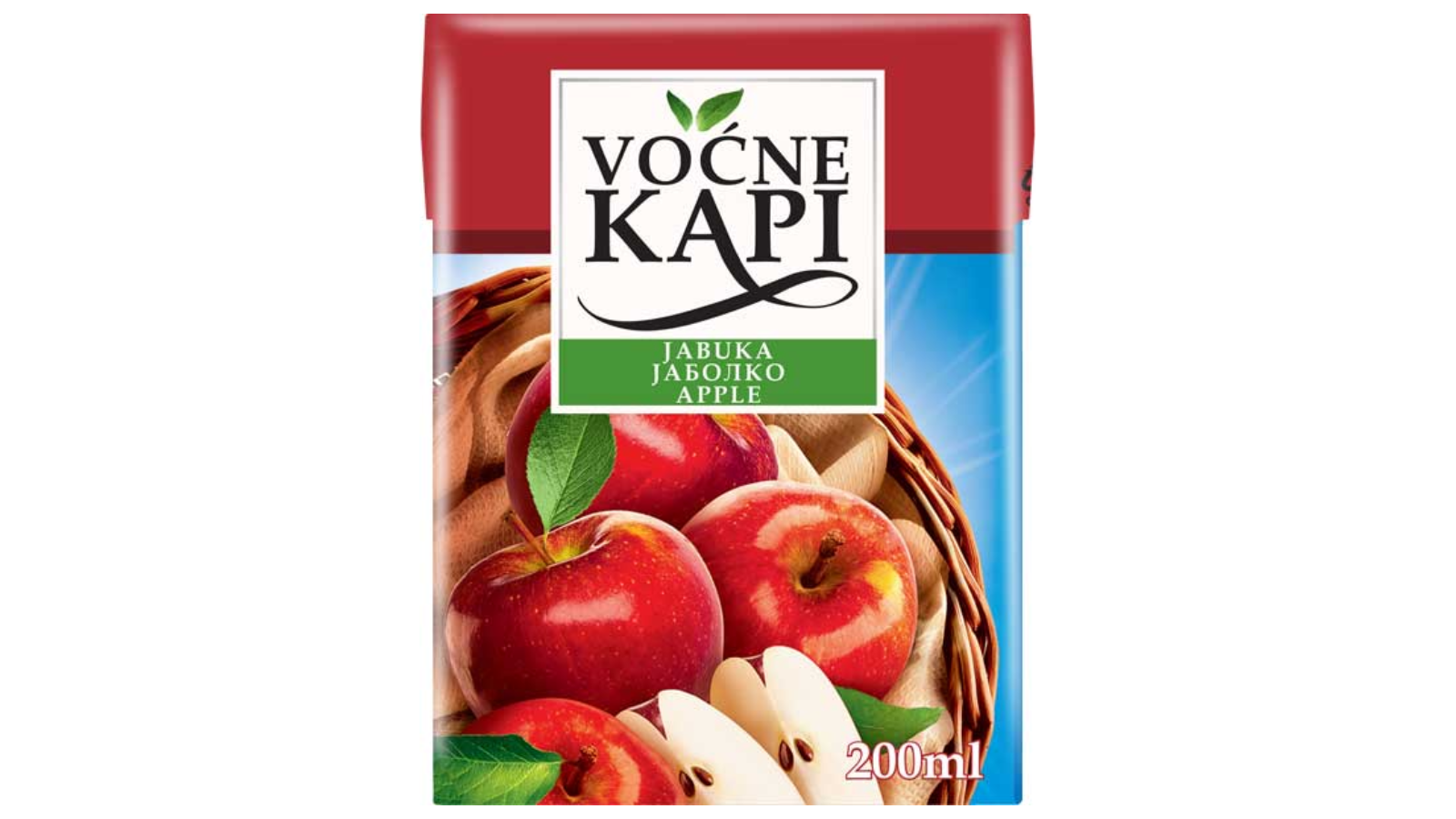 Sok VOĆNE KAPI jabuka 200ml - Cenoteka