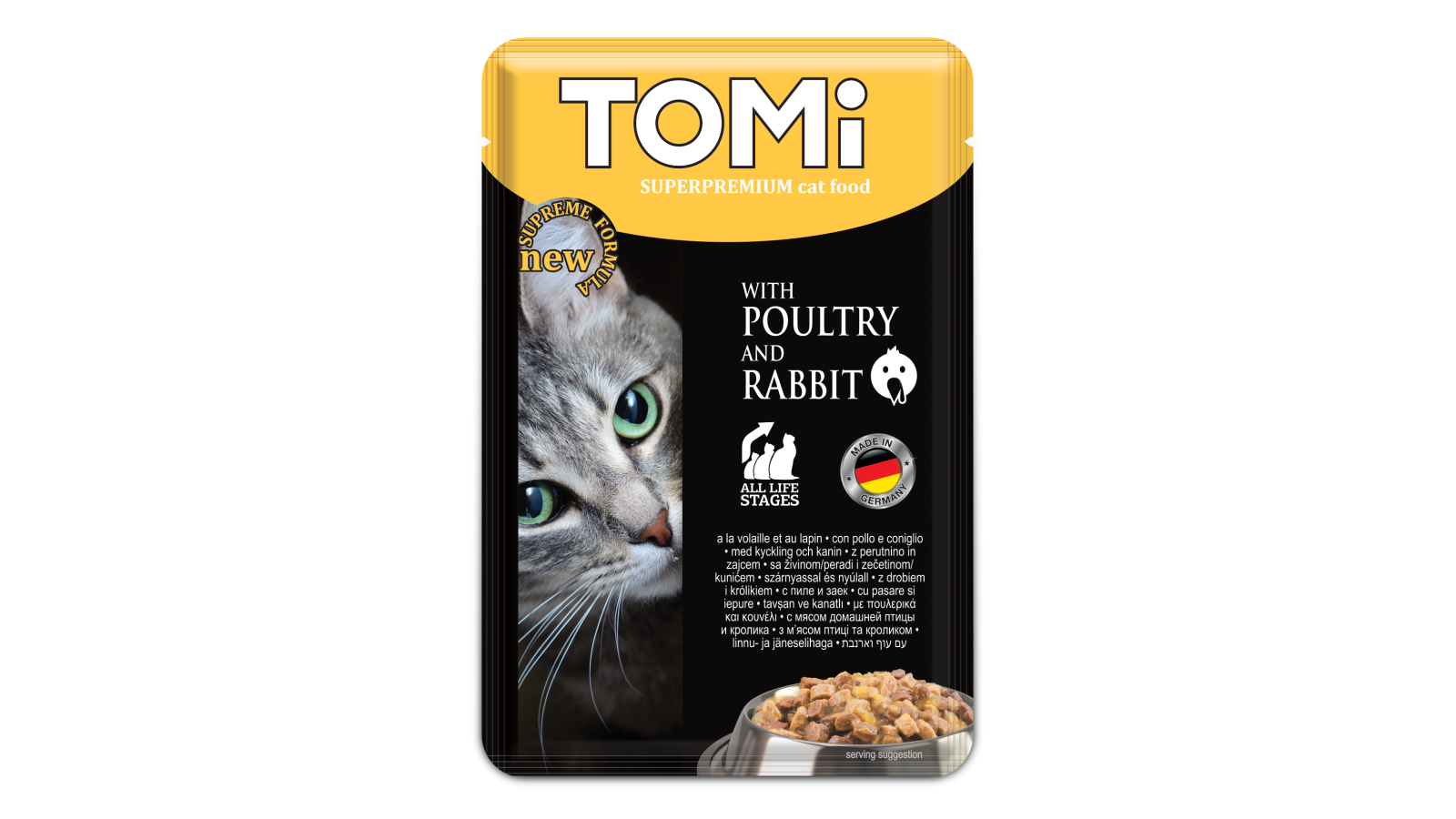 TOMI hrana za mačke adult piletina i zečetina 100g - Cenoteka