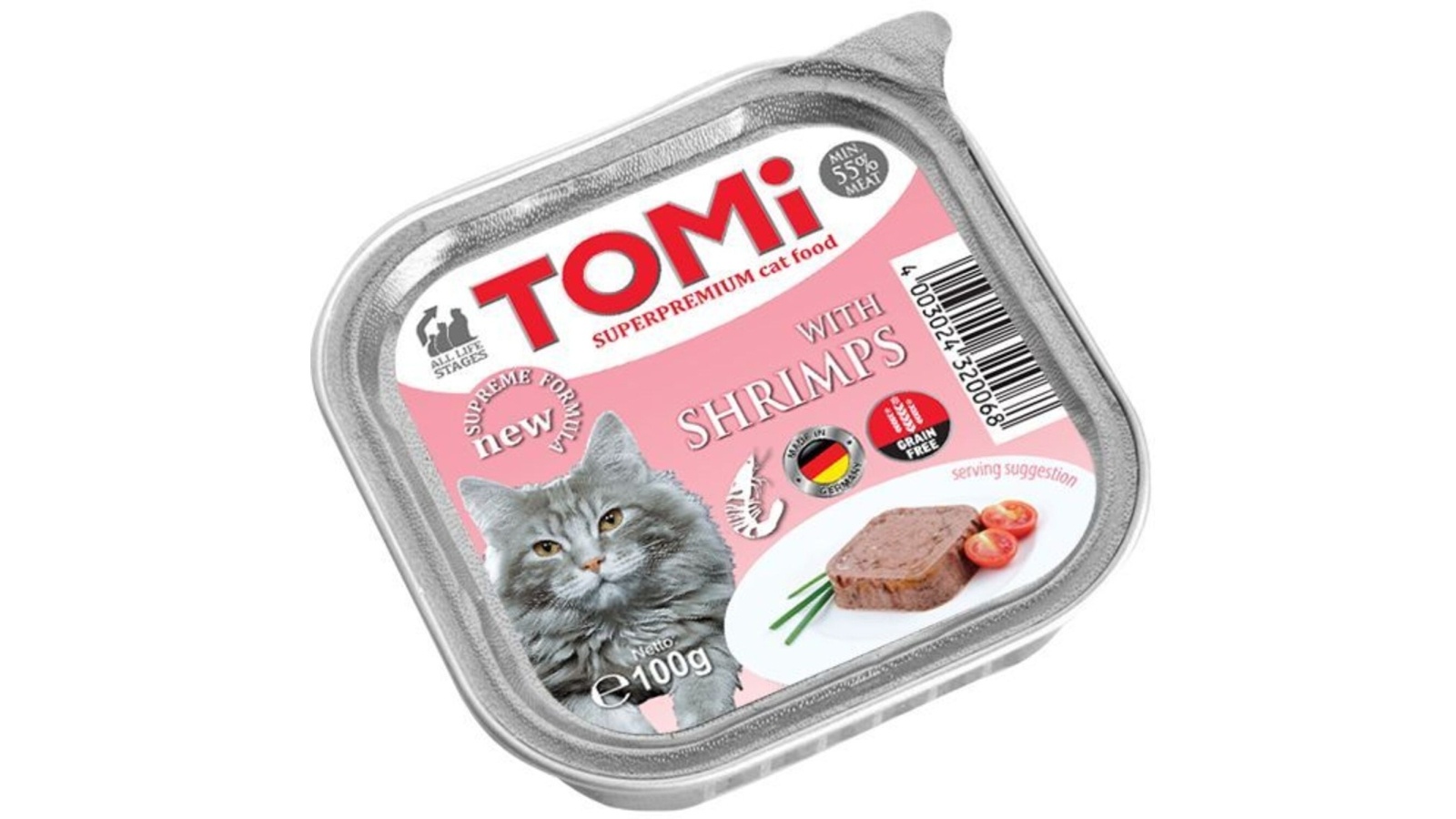 TOMI hrana za mačke škampi 100g - Cenoteka