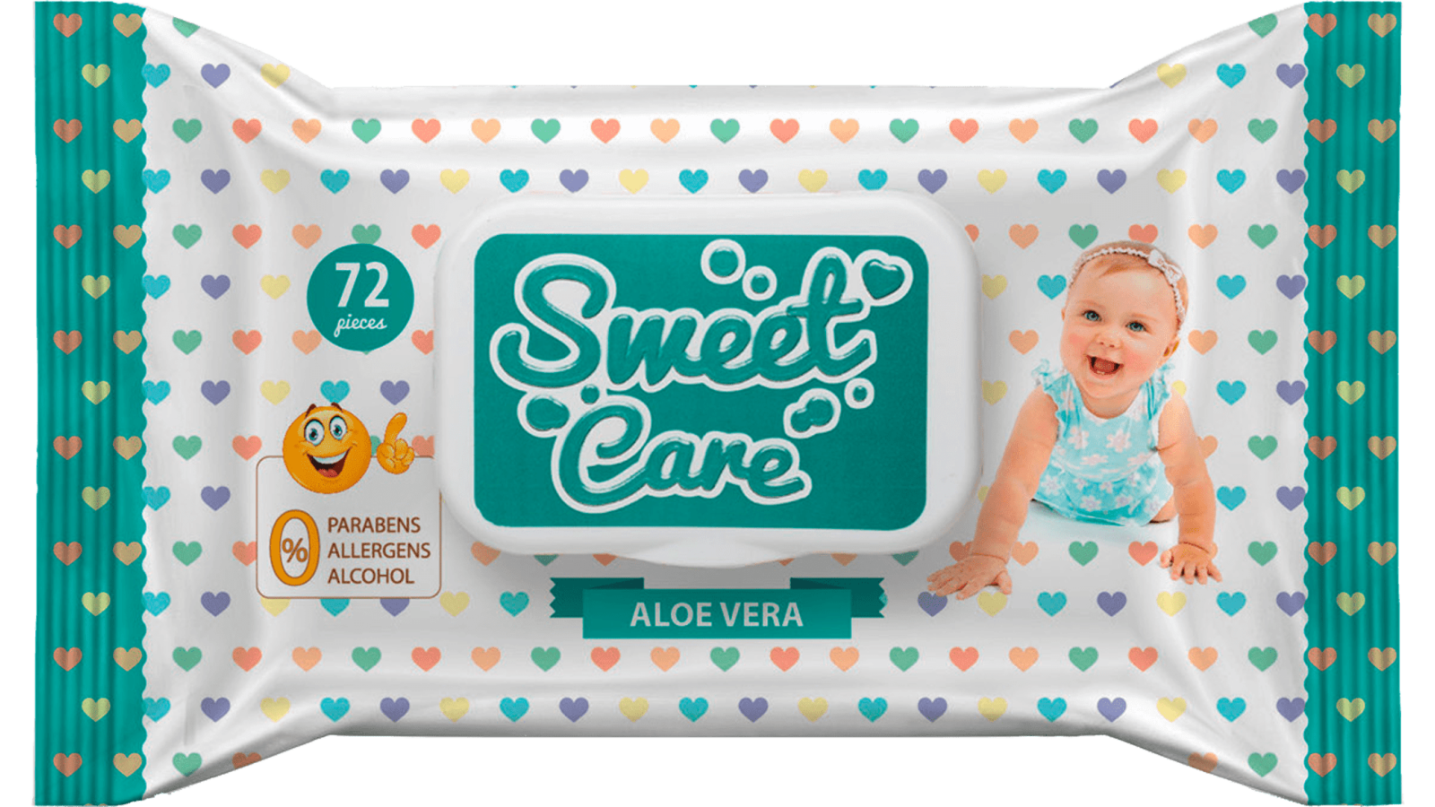 Vlažne maramice SWEET CARE Aloe vera 72kom - Cenoteka