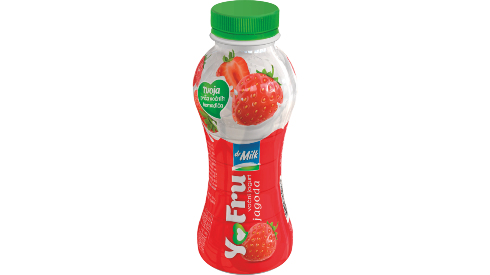 Voćni jogurt DR. MILK jagoda 330g - Cenoteka