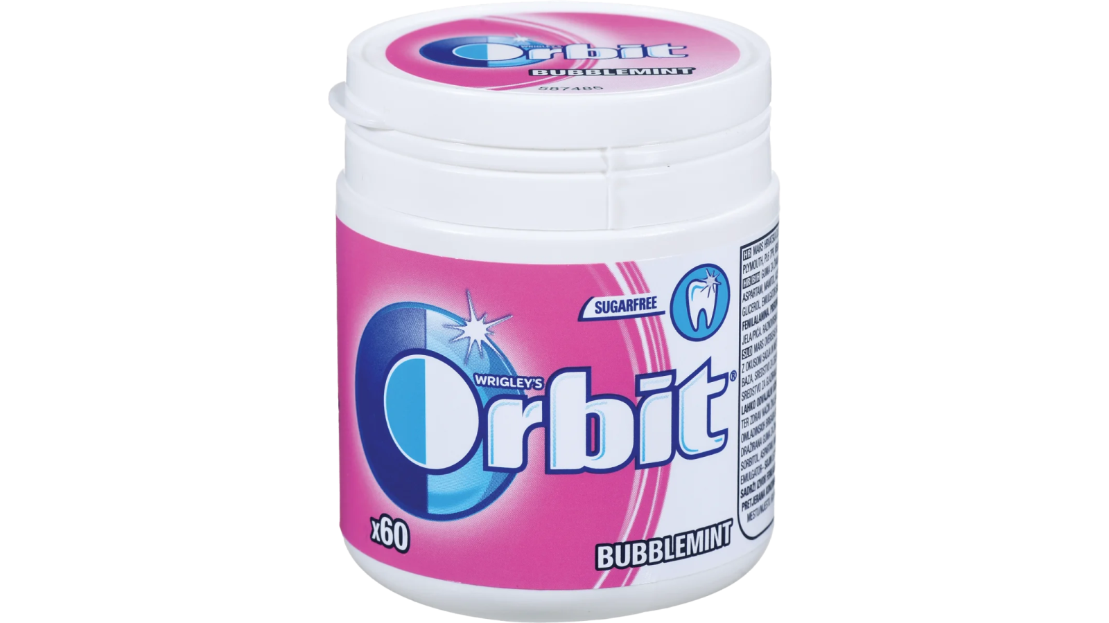 Žvake ORBIT bubblemint 60kom - Cenoteka