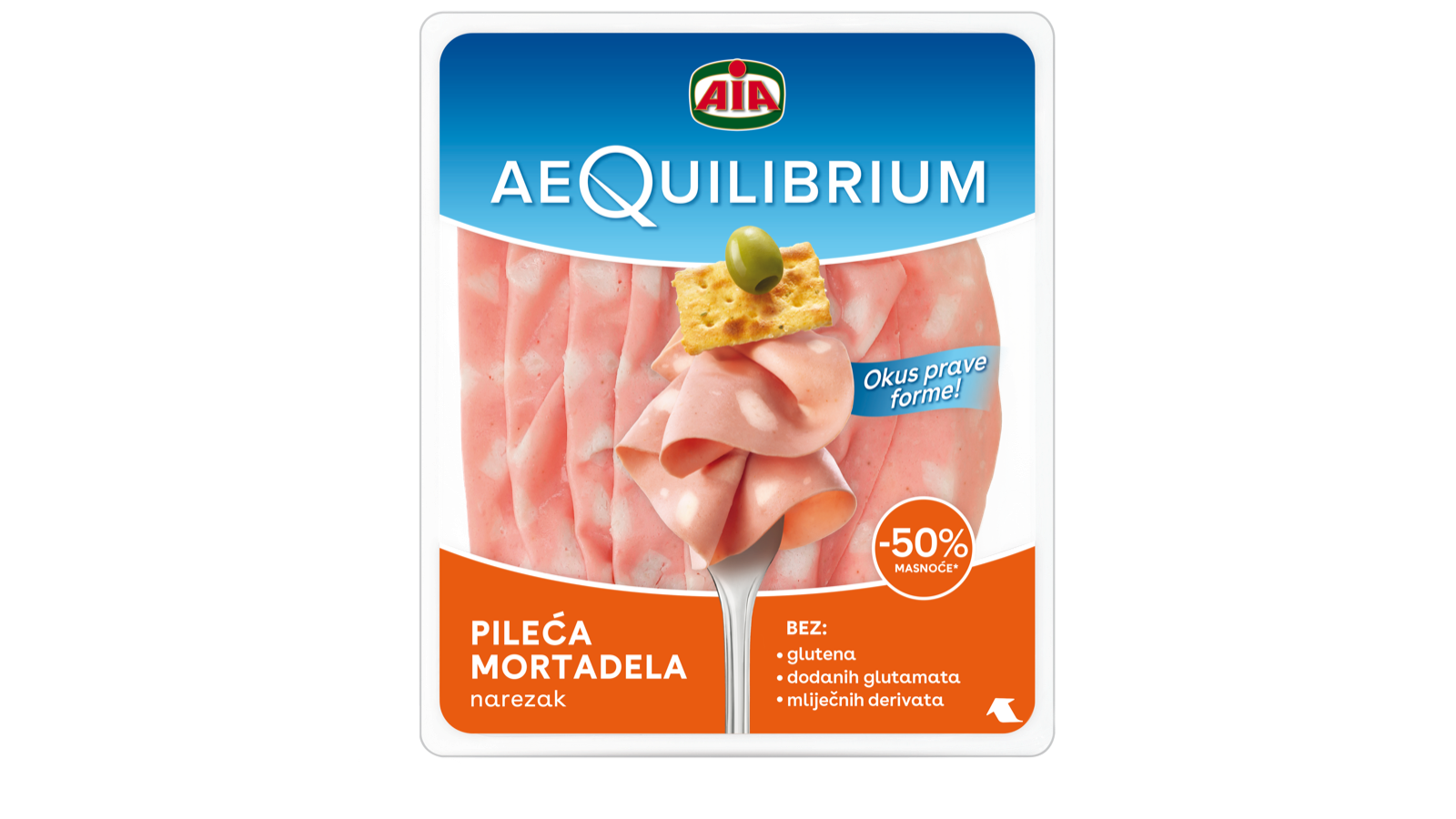 AIA pileća mortadela Aequilibrium slajs 120g - Cenoteka