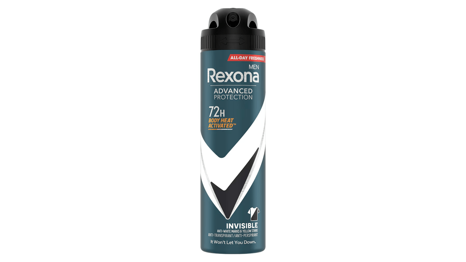 Dezodorans REXONA Men advanced protection invisible B&W 150ml - Cenoteka