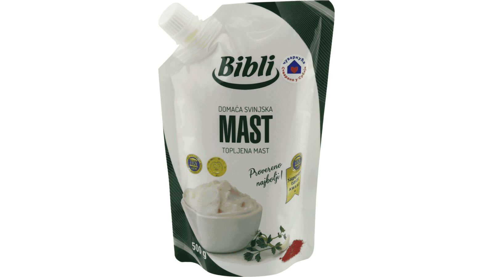 Domaća svinjska mast BIBLI doypack 500g - Cenoteka