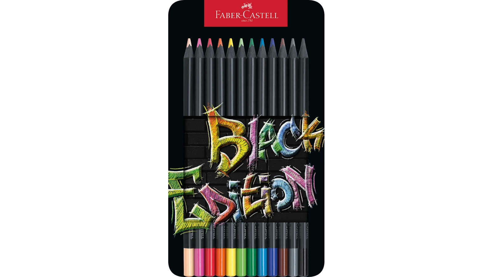 Drvene boje FABER CASTELL black edition 12kom - Cenoteka