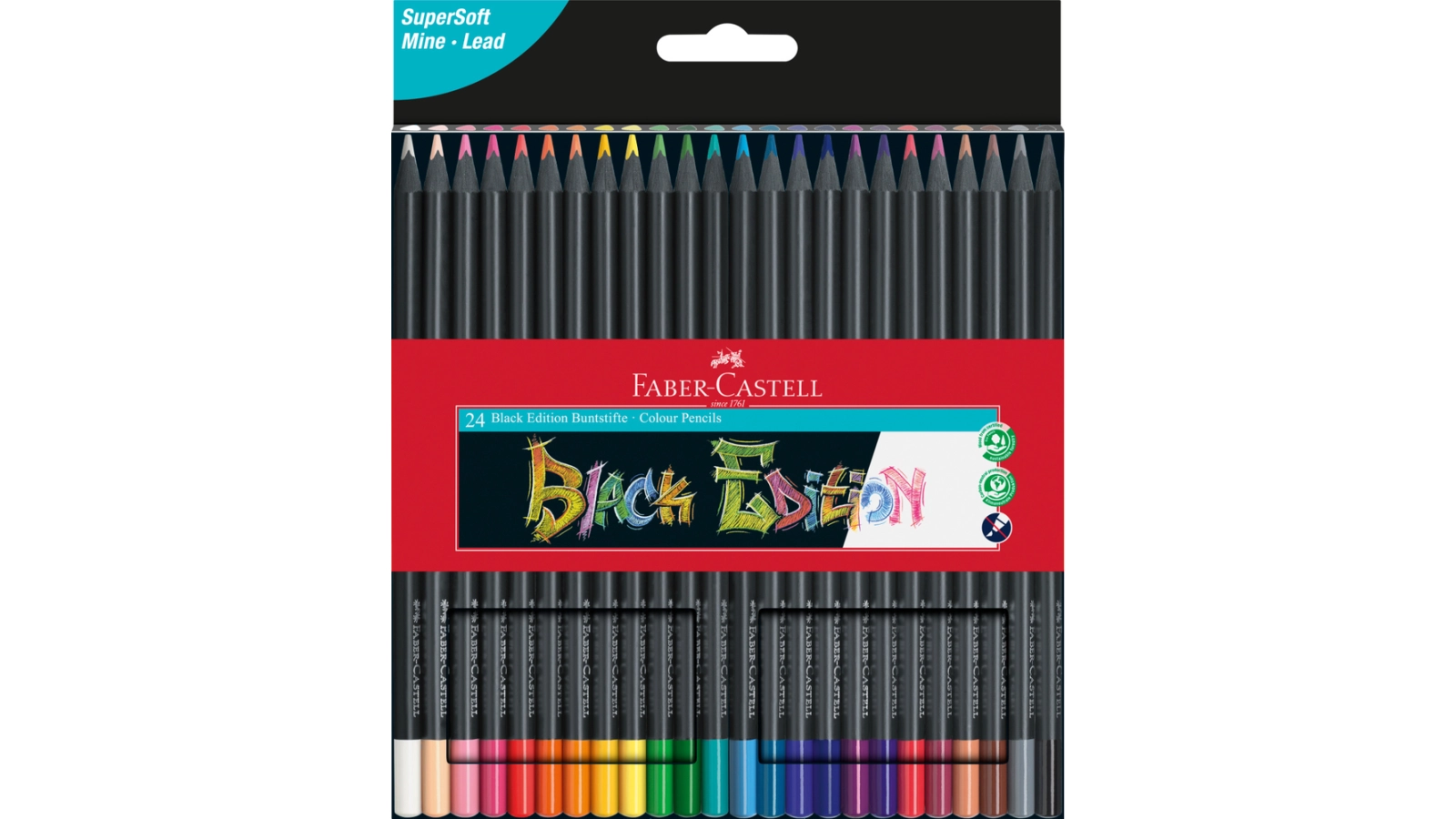 Drvene boje FABER CASTELL black edition 24kom - Cenoteka