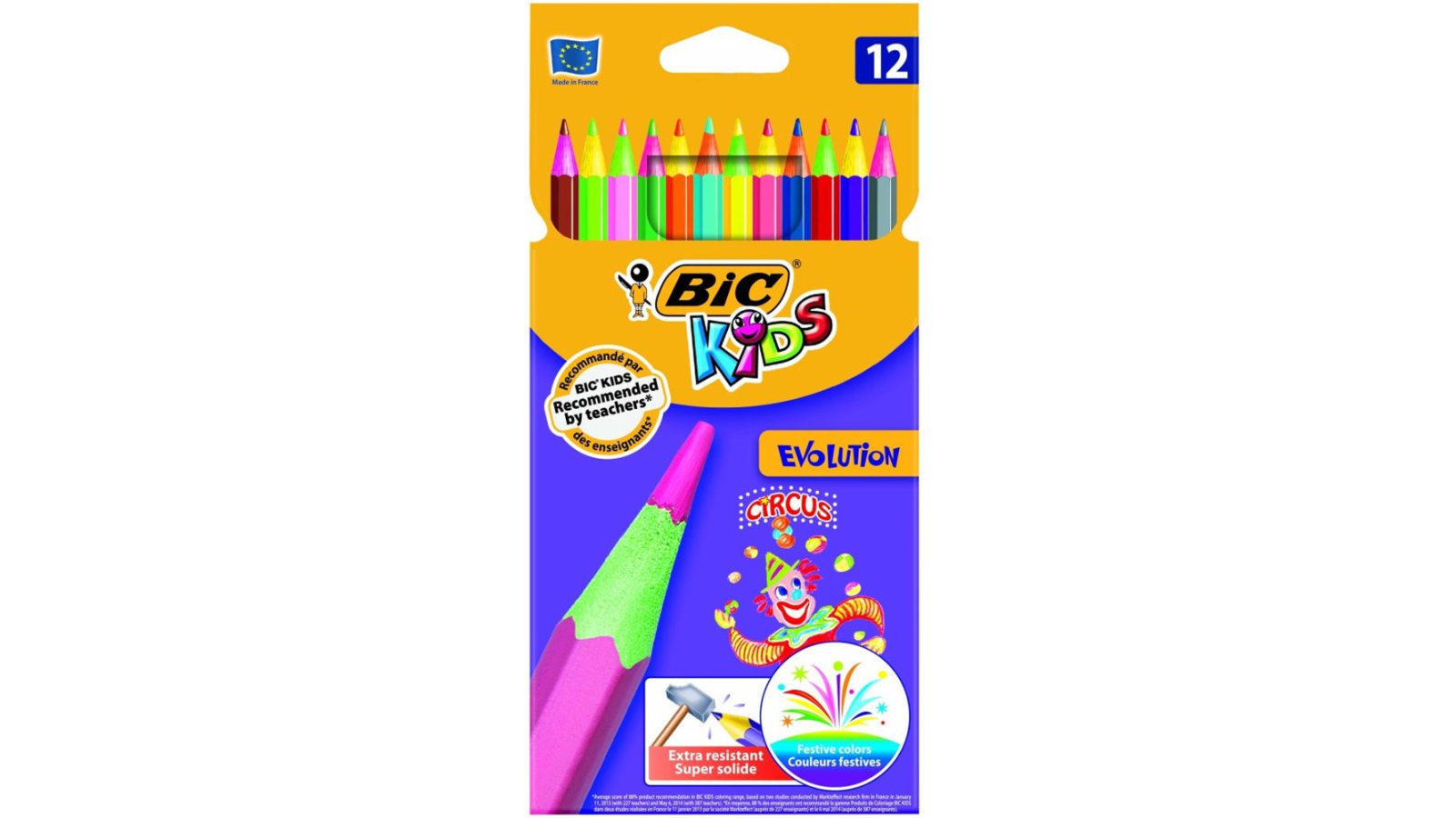 Drvene bojice BIC kids evolution circus super 12kom - Cenoteka