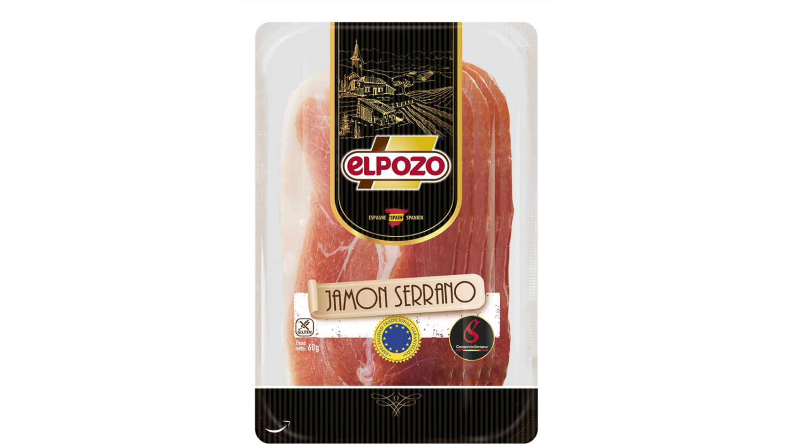 ELPOZO pršuta serrano slajs 60g - Cenoteka