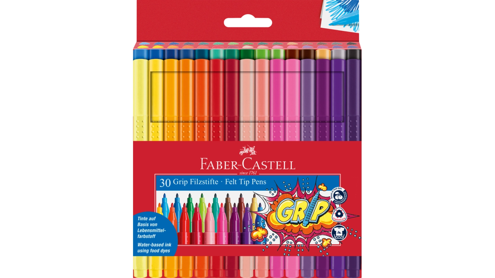 Flomasteri FABER CASTELL grip set 30kom - Cenoteka