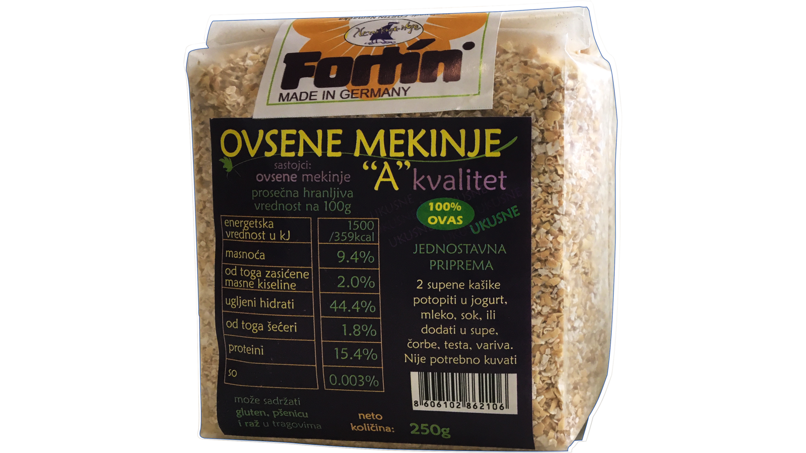 FORTIN ovsene mekinje 250g - Cenoteka