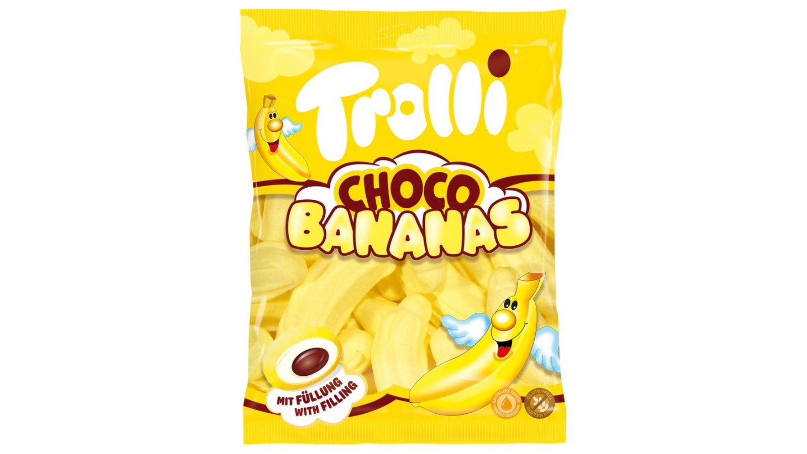 Gumene bombone TROLLI choco bananas 150g - Cenoteka