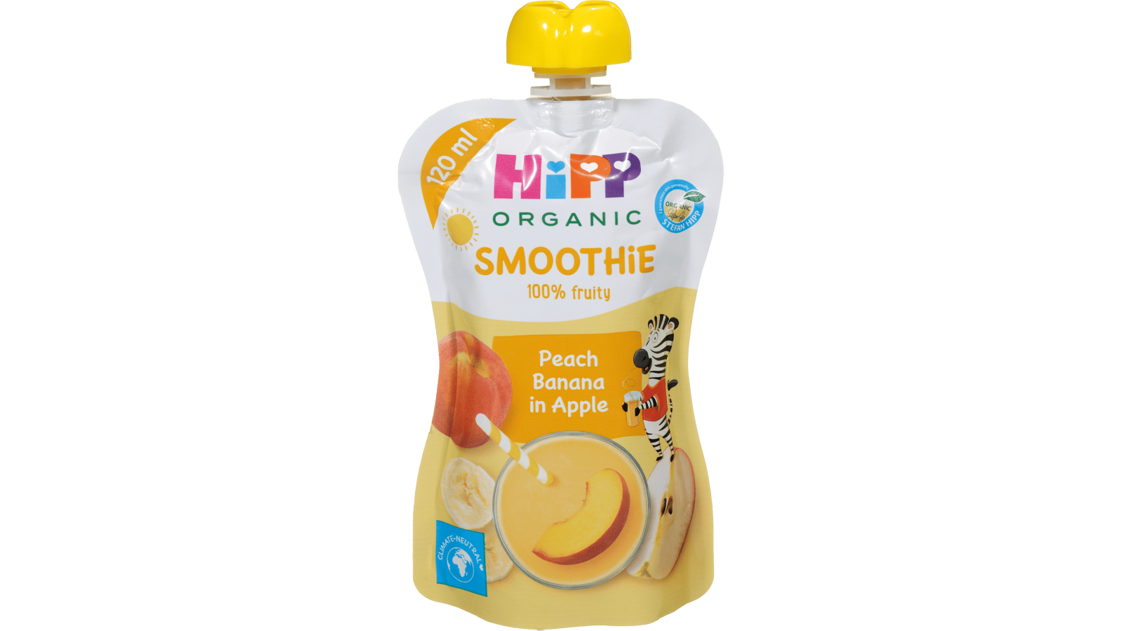 HIPP organic smoothie breskva jabuka banana 120ml - Cenoteka