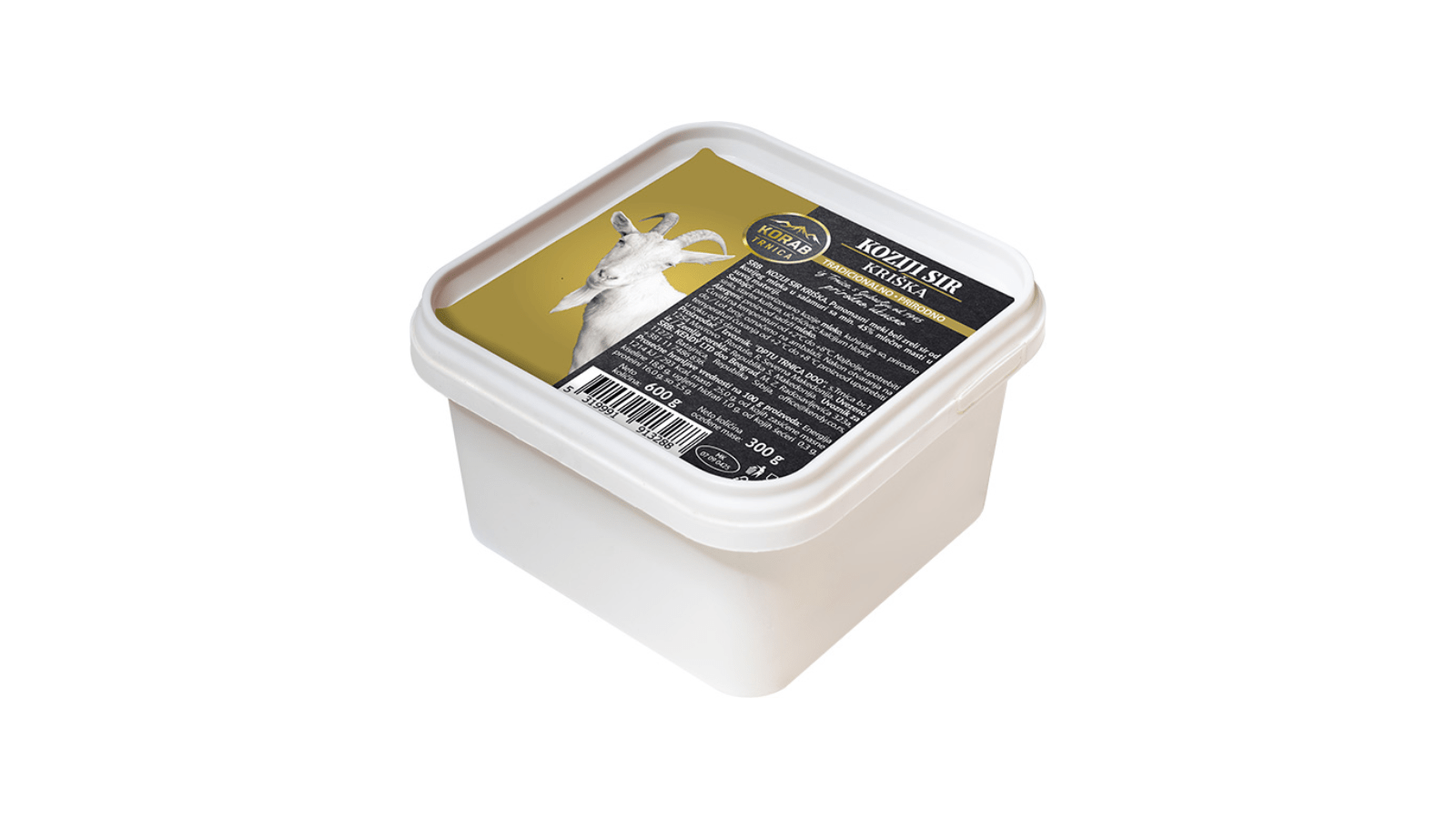 Koziji beli sir kriška KORAB 300g - Cenoteka