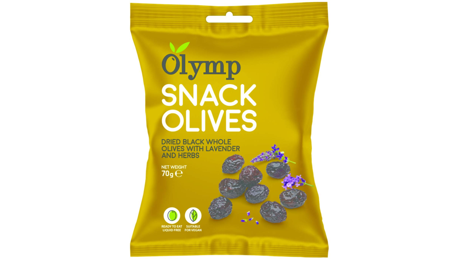 OLYMP sušene masline sa lavandom snack 70g - Cenoteka