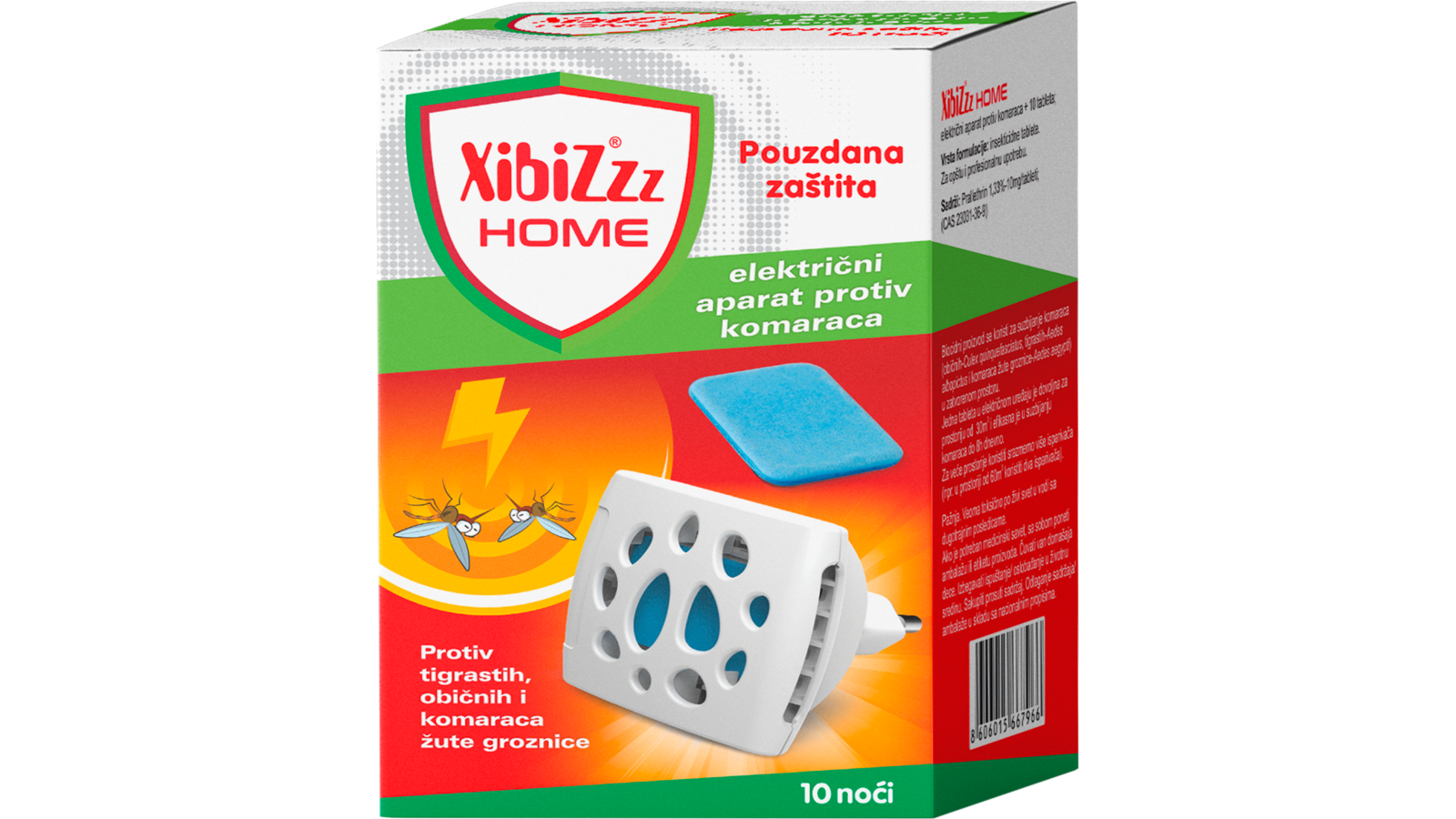 XIBIZ home aparat protiv komarca + 10 tableta - Cenoteka