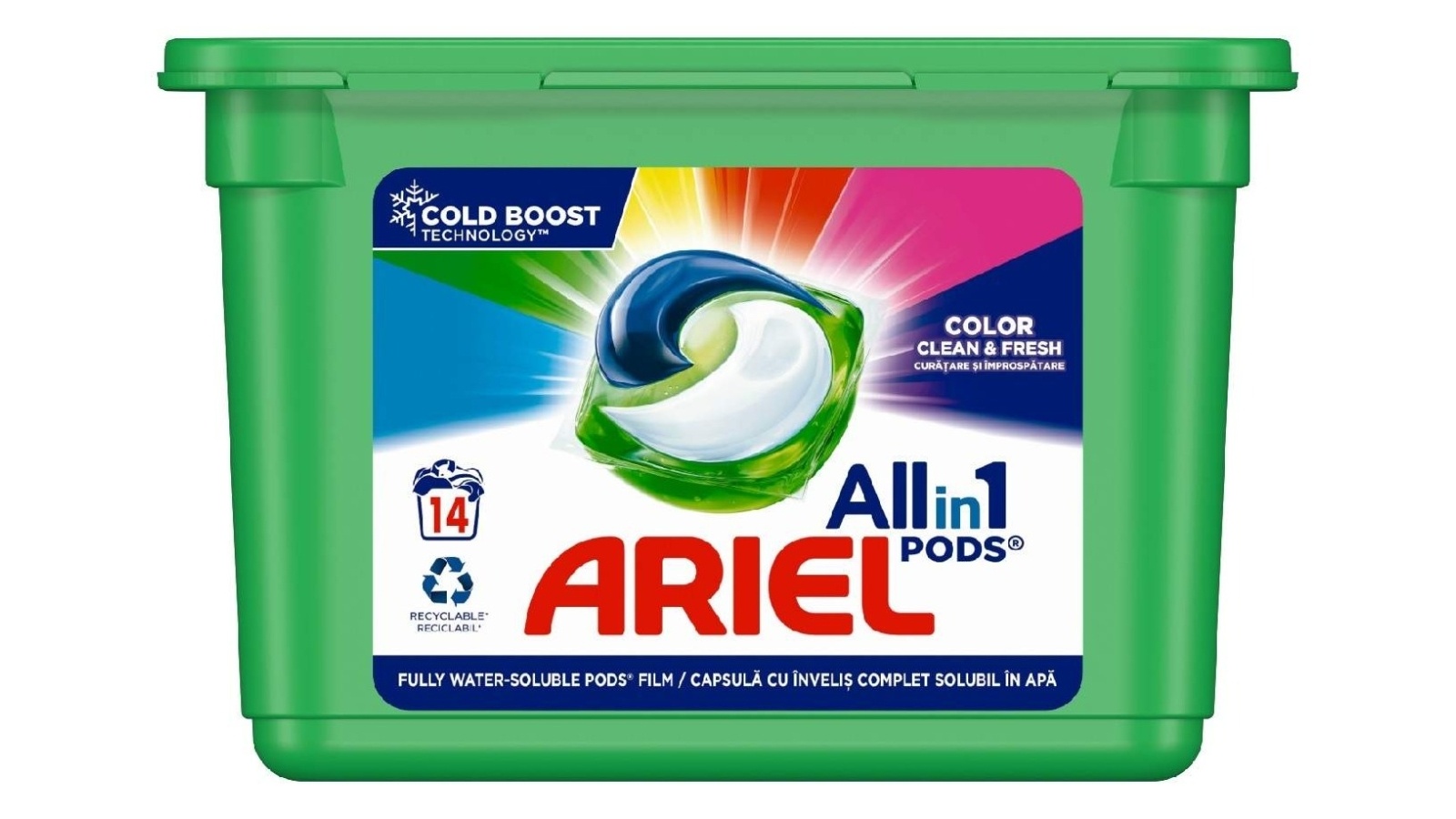 ARIEL PODS Color clean & fresh kapsule za veš 14kom - Cenoteka