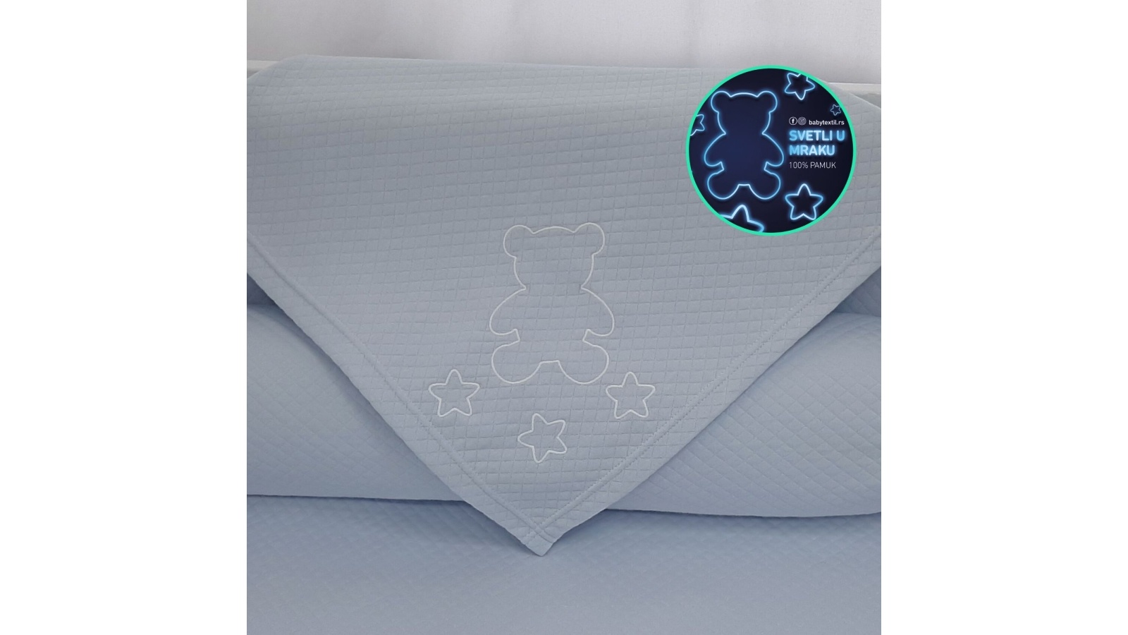 BABY TEXTIL prekrivač Pepito 80 x 90 cm plavi - Cene i Akcije