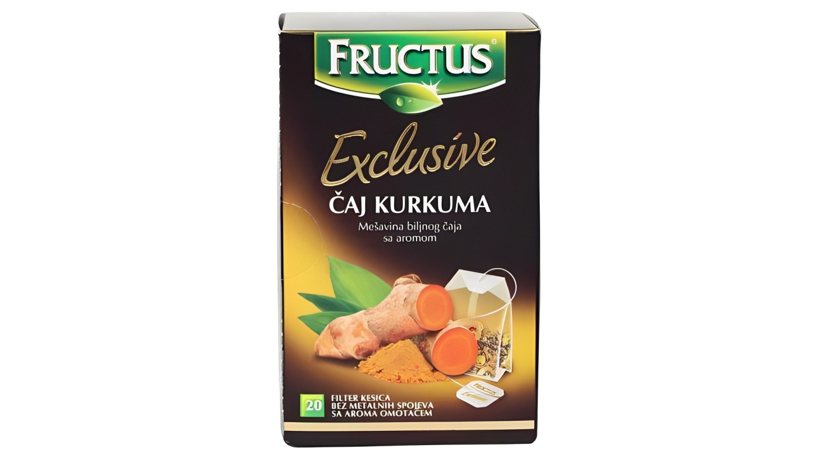 FRUCTUS čaj exclusive kurkuma 44g - Cenoteka