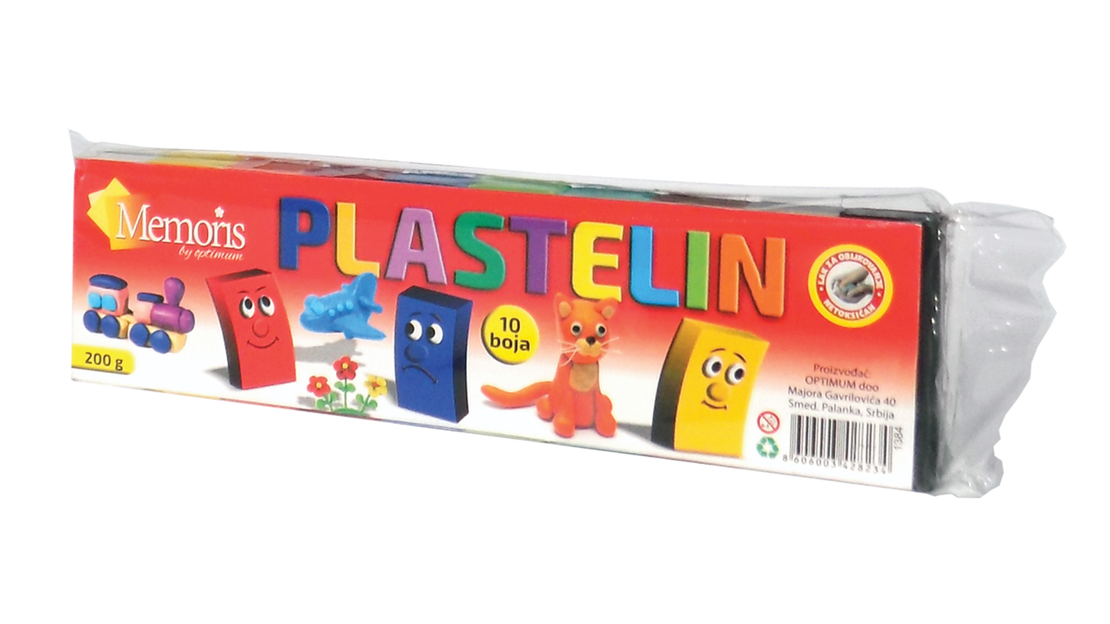 Plastelin OPTIMUM memoris 200g - Cenoteka
