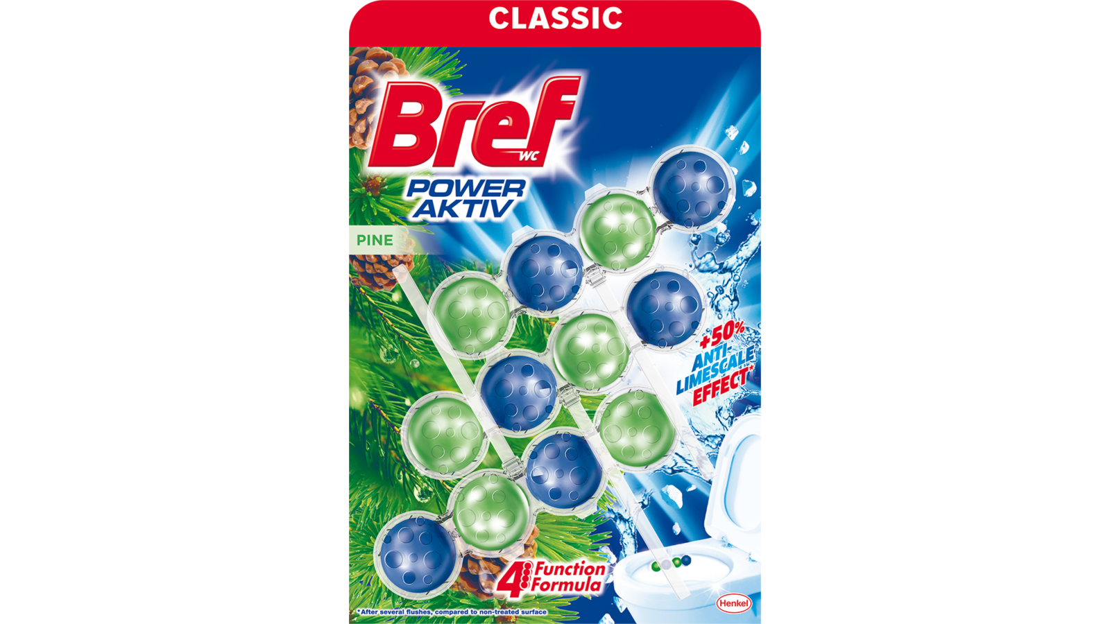 WC osveživač BREF Power aktiv pine 3x50g - Cenoteka
